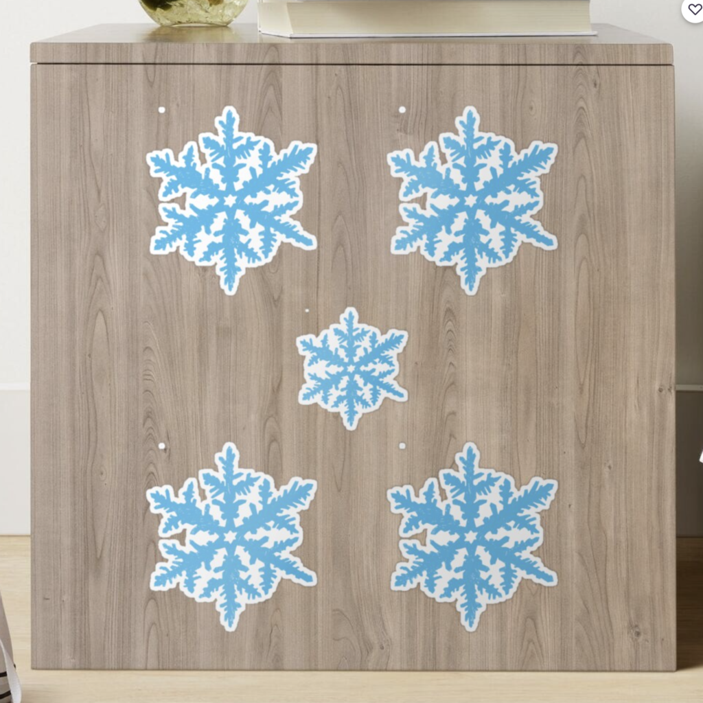 30 Snowflake window stickers (In 3 Sticker Packs) • Eat, Sleep, Wander