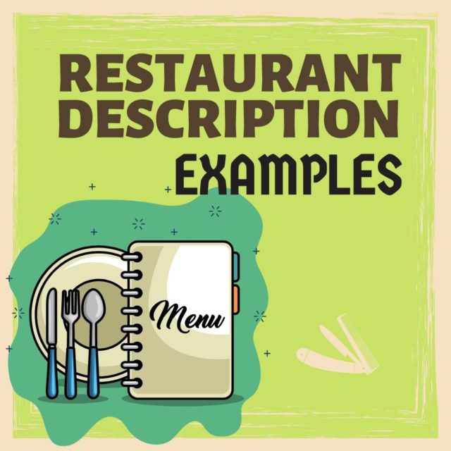 15+ Restaurant Description Examples • Eat, Sleep, Wander