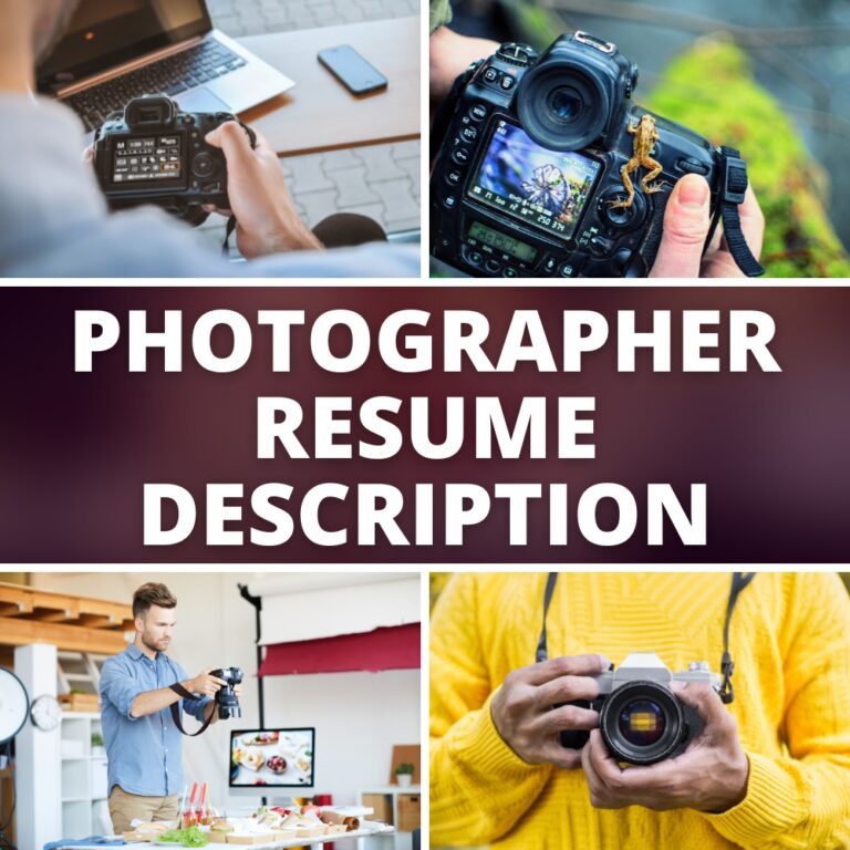 20+ Photographer Resume Description • Eat, Sleep, Wander